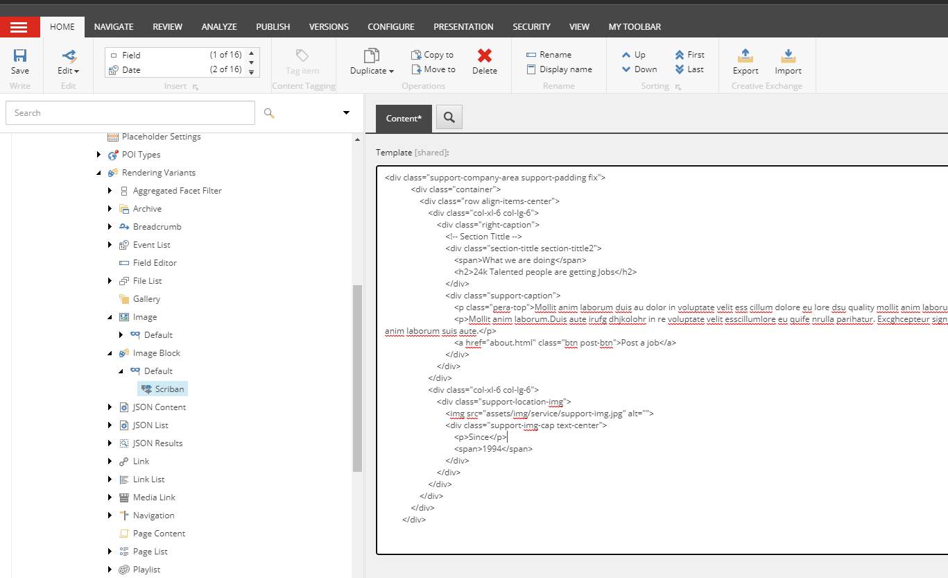Create A Custom Sitecore Sxa Component Using Scriban From Scratch Sandeep Pote