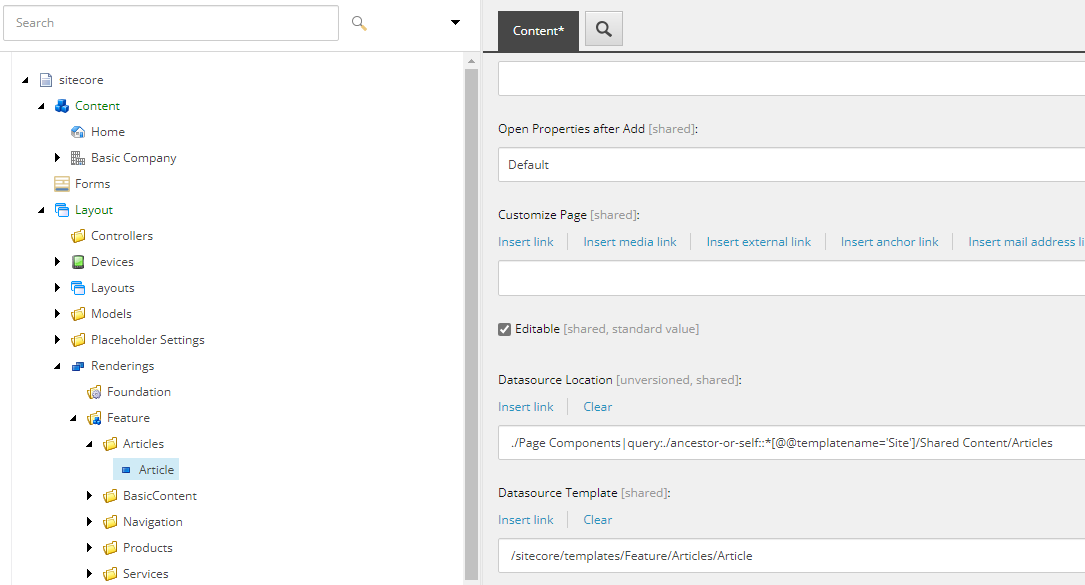 Create A Aspnet Simple Rendering Using Data Source In Helix Examples Solution Sandeep Pote
